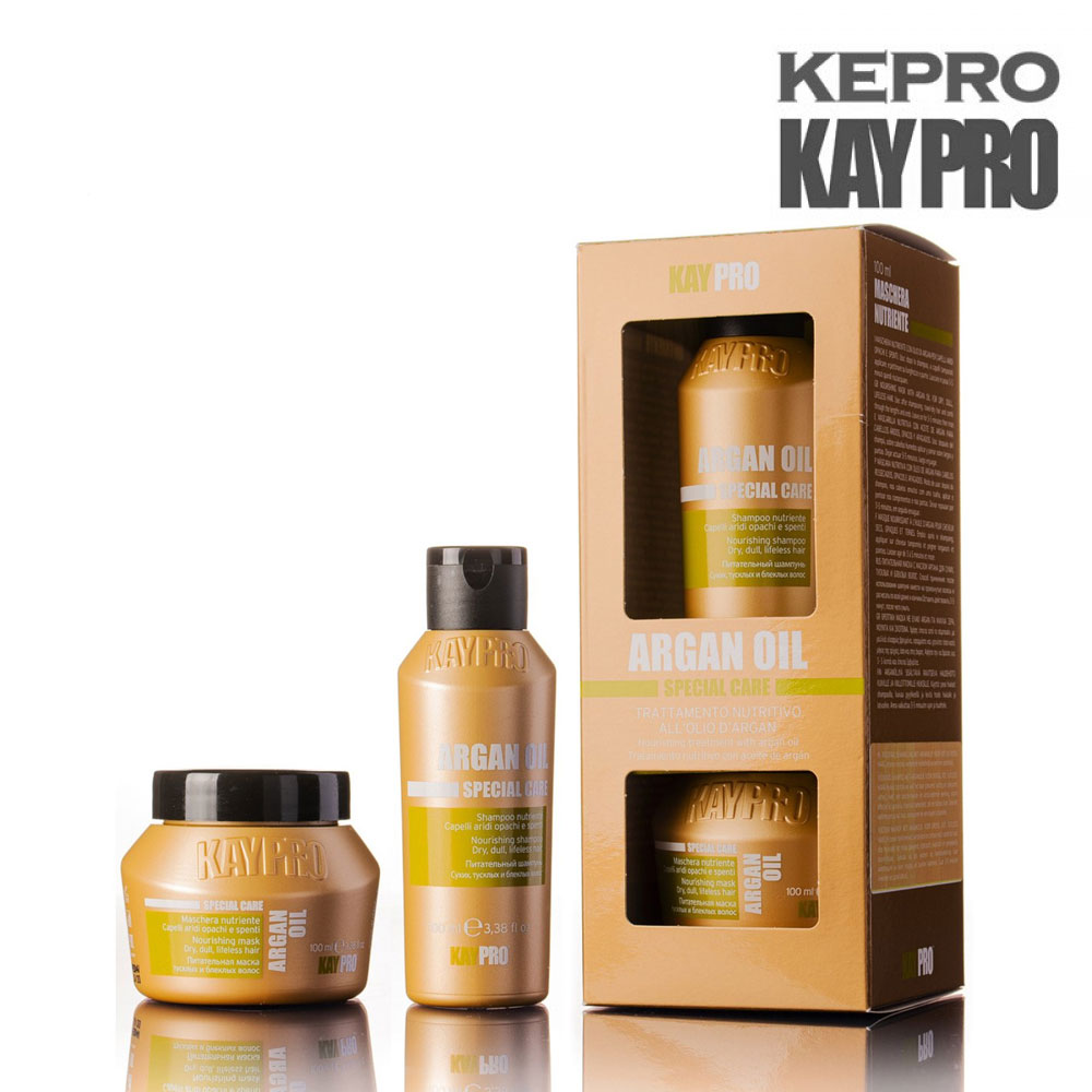 KayPro Travel Kit Argan Oil shampoo 100ml + mask 100ml